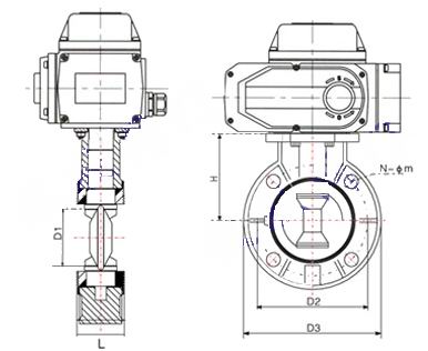 D971X-10S电动塑料蝶阀