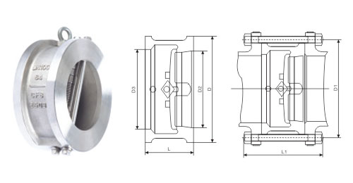 H76H、H76W、H76X双瓣止回阀